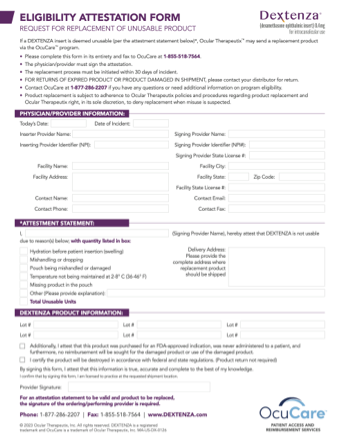 DEXTENZA - Resources